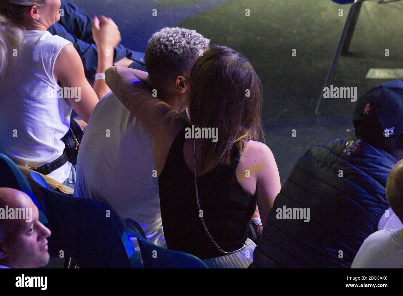 Brahim Zaibat and girlfriend Deborah Corcos during the international ...