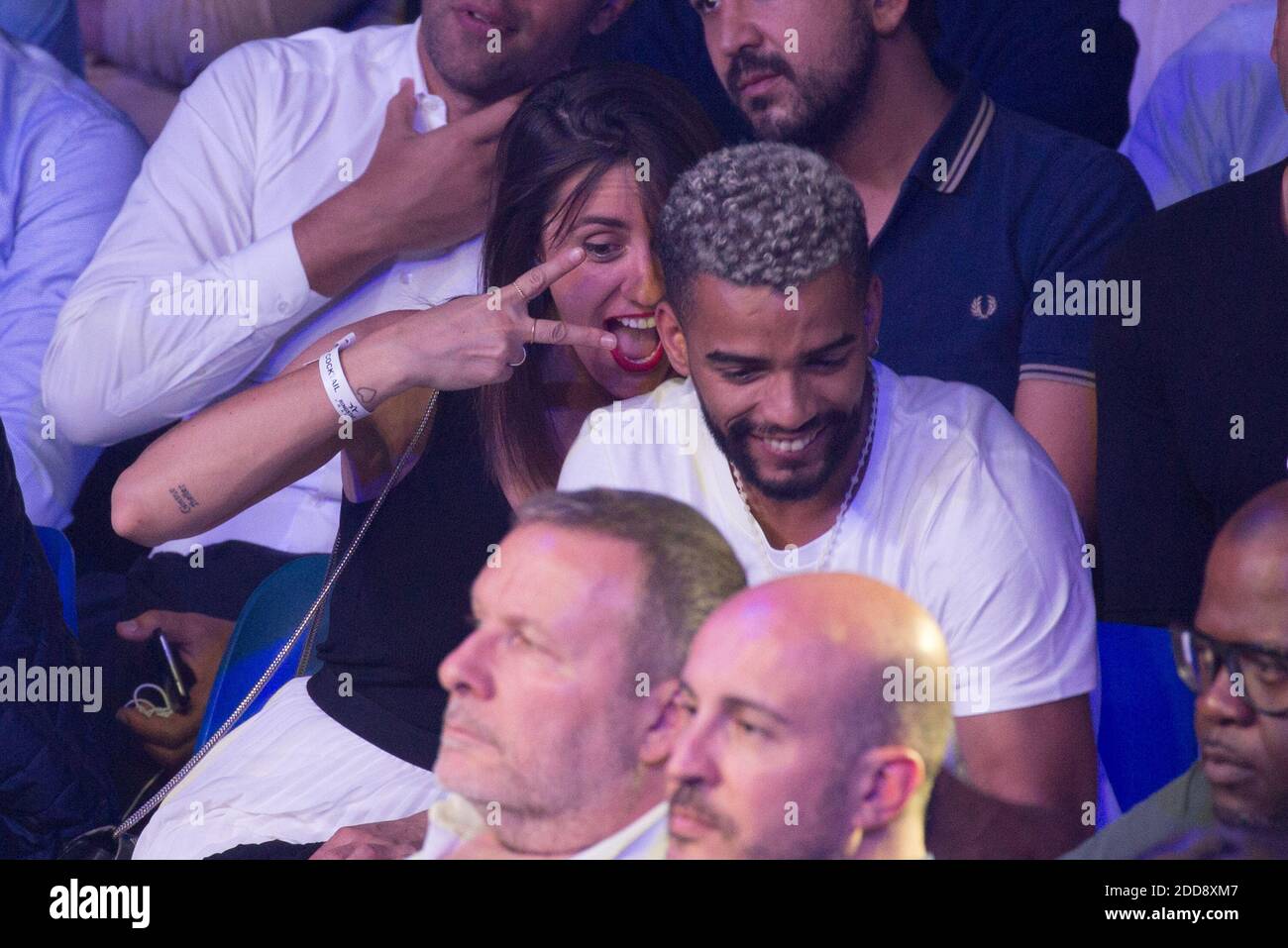 Brahim Zaibat and girlfriend Deborah Corcos during the international ...