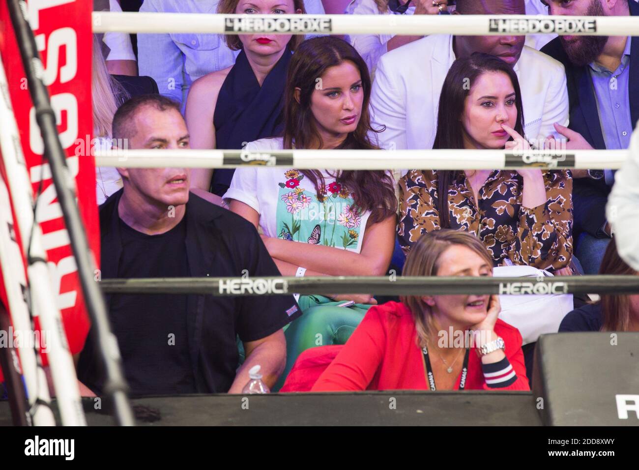 Malika Menard during the international heavyweight Boxing Match between ...