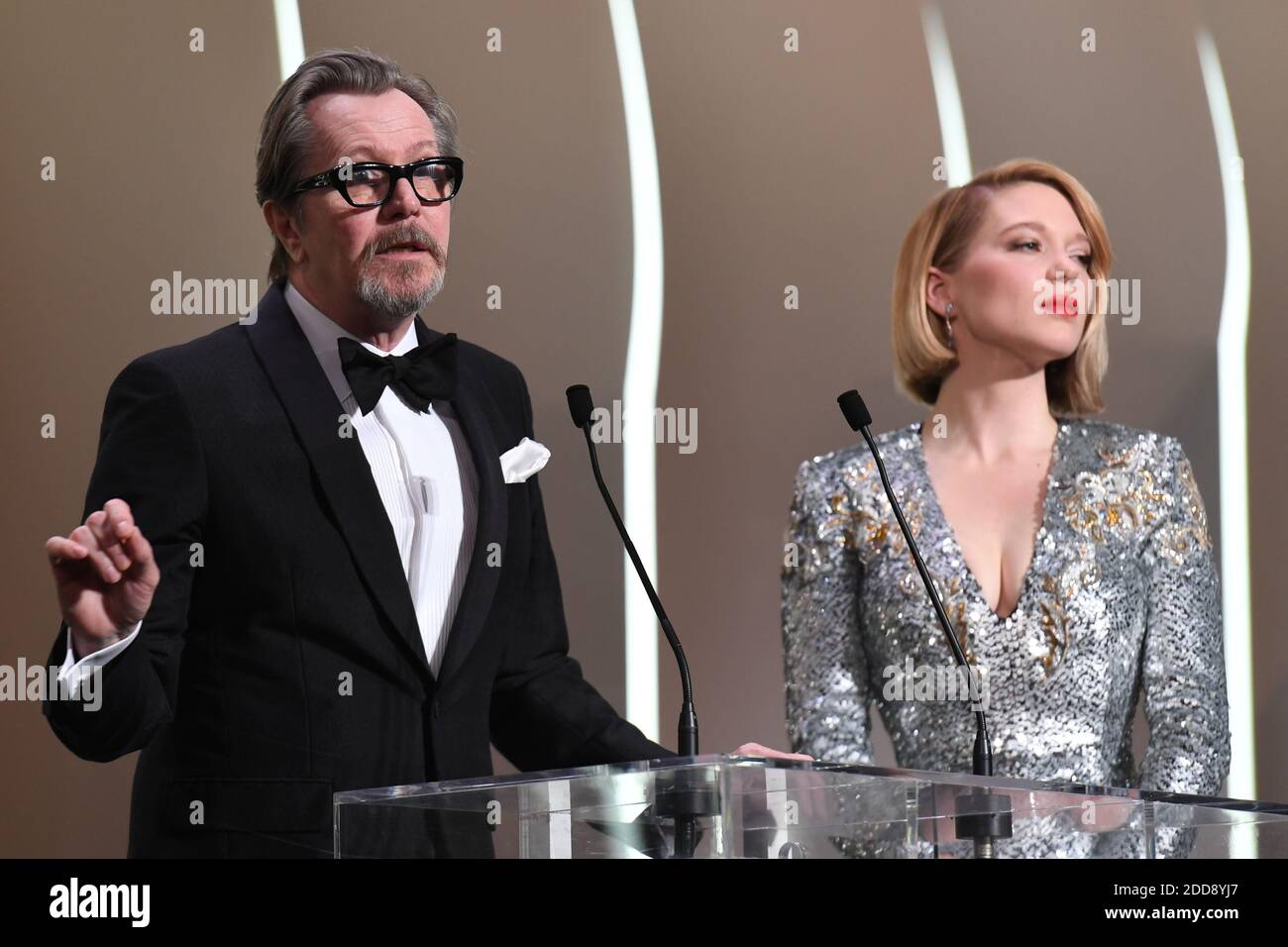 Gary Oldman and Lea Seydoux attending the Closing Ceremony of the 71st ...