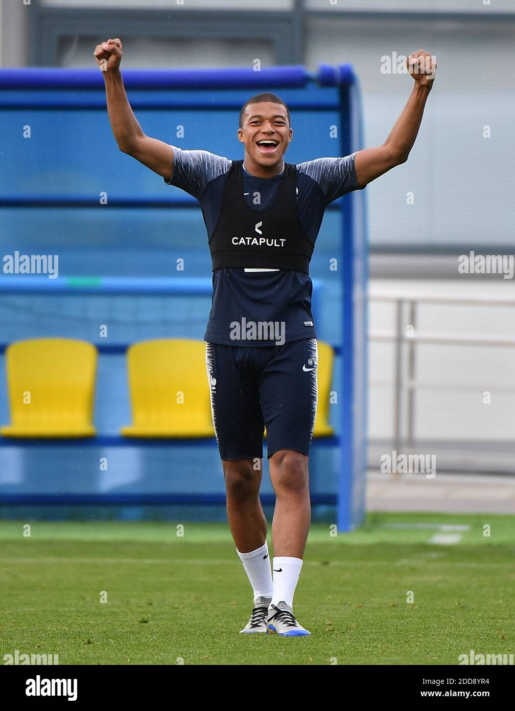 Kylian MBappe during French Team training session during the FIFA World ...