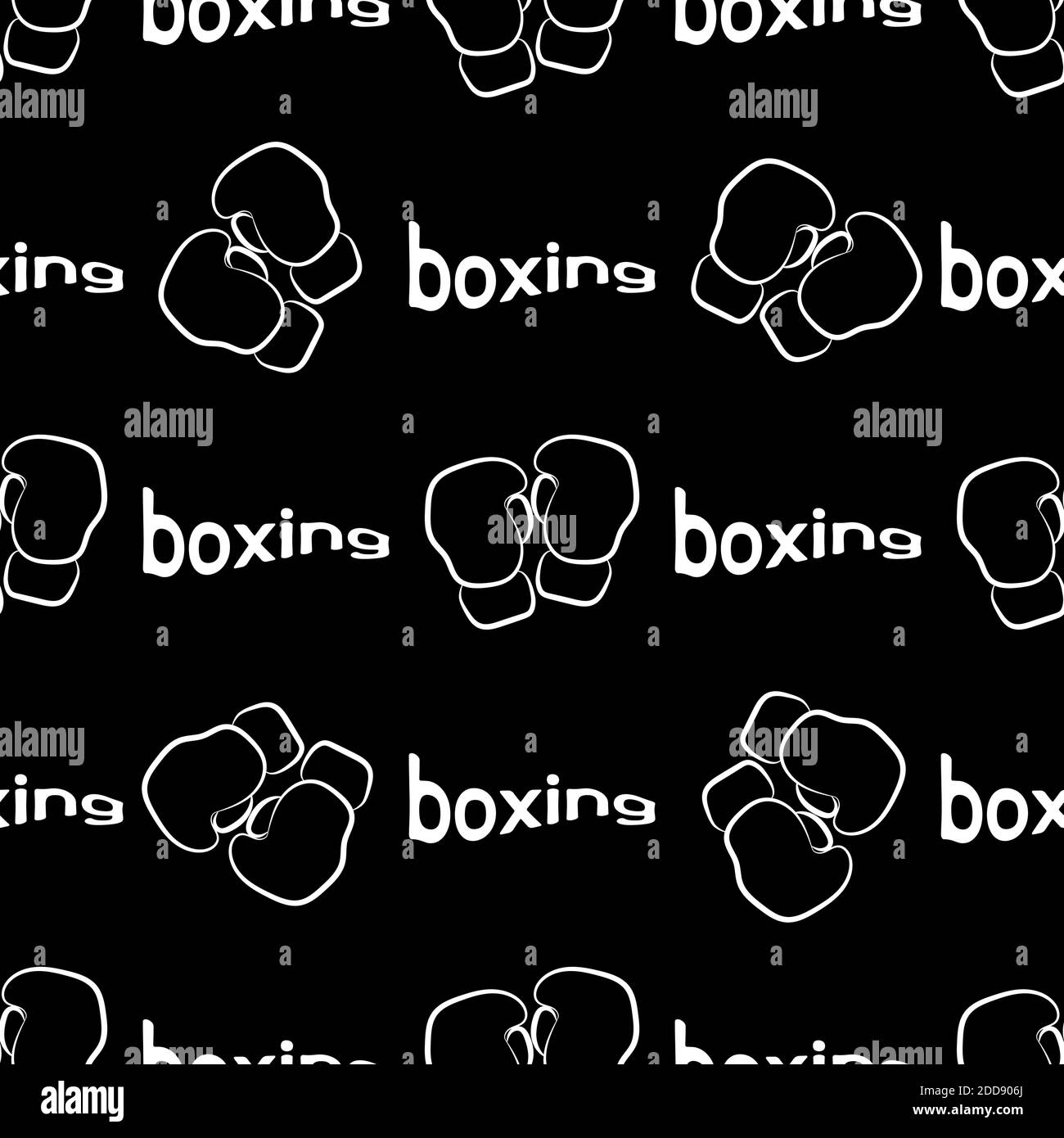 Printed T-shirts for boys. Boxing gloves on a black background. Boxing ...
