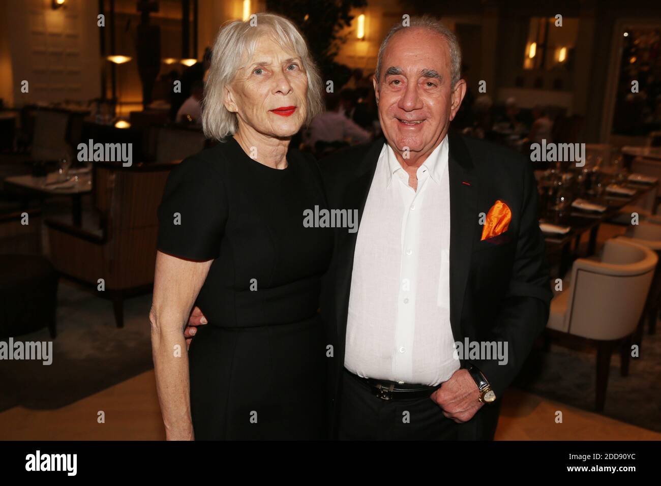 Alfred Akirov et sa femme Hava lors de l'ouverture du Spa Akasha de l ...