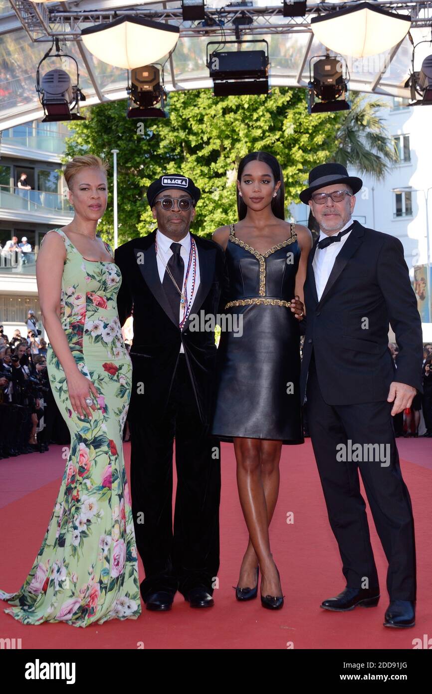 Barry Alexander Brown, director Spike Lee, producer Tonya Lewis Lee and ...