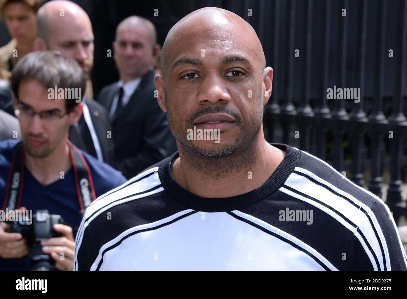 Kareem Biggs Burke attending the Balmain Menswear Spring Summer 2019 ...