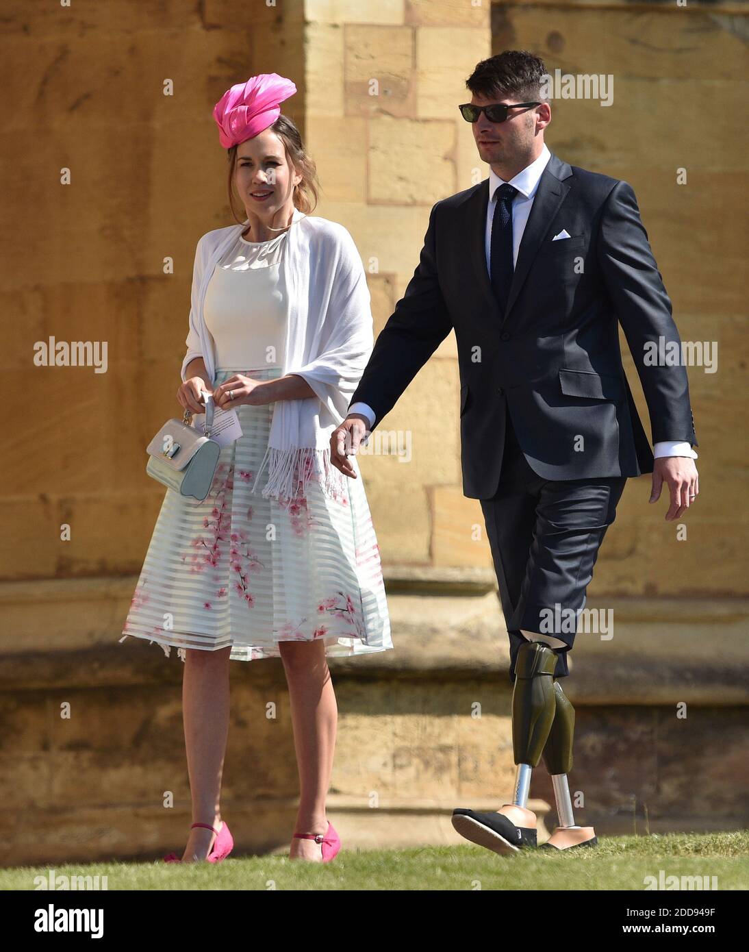 David Henson and wife Hayley Henson arrive at St George's Chapel at ...