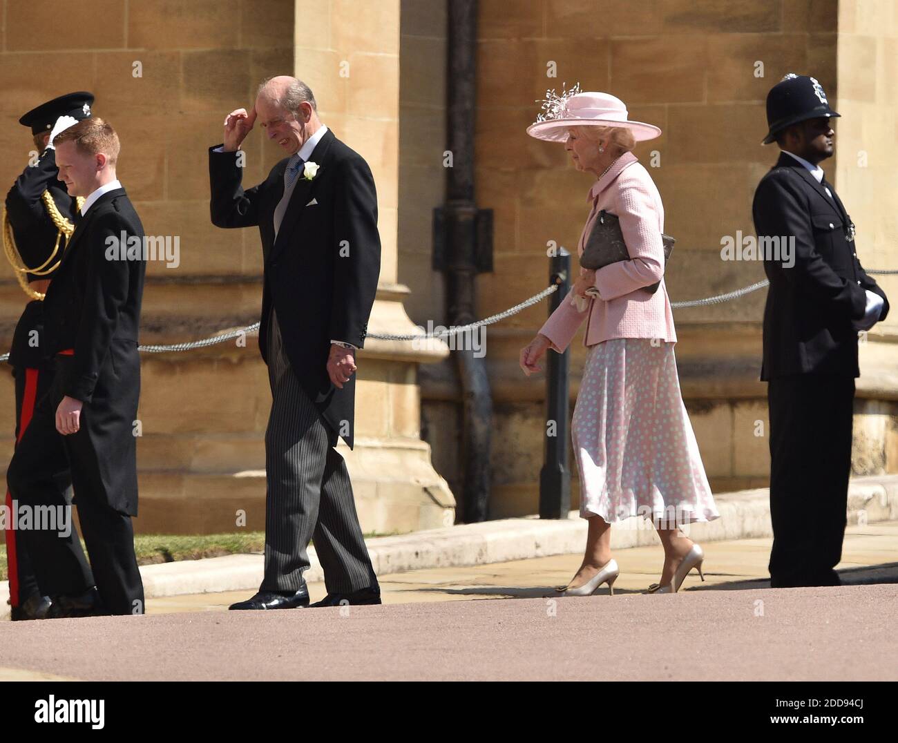 Duke and Duchess of Kent arrive at St George's Chapel at Windsor Castle ...