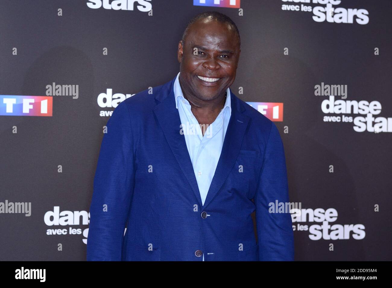 Basile Boli attending the Danse Avec Les Stars photocall at TF1 TV ...