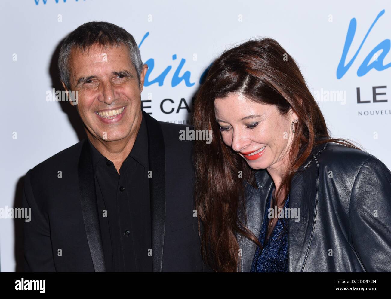 Julien Clerc et Helene Gremillon lors de la soiree de gala Vaincre Le ...