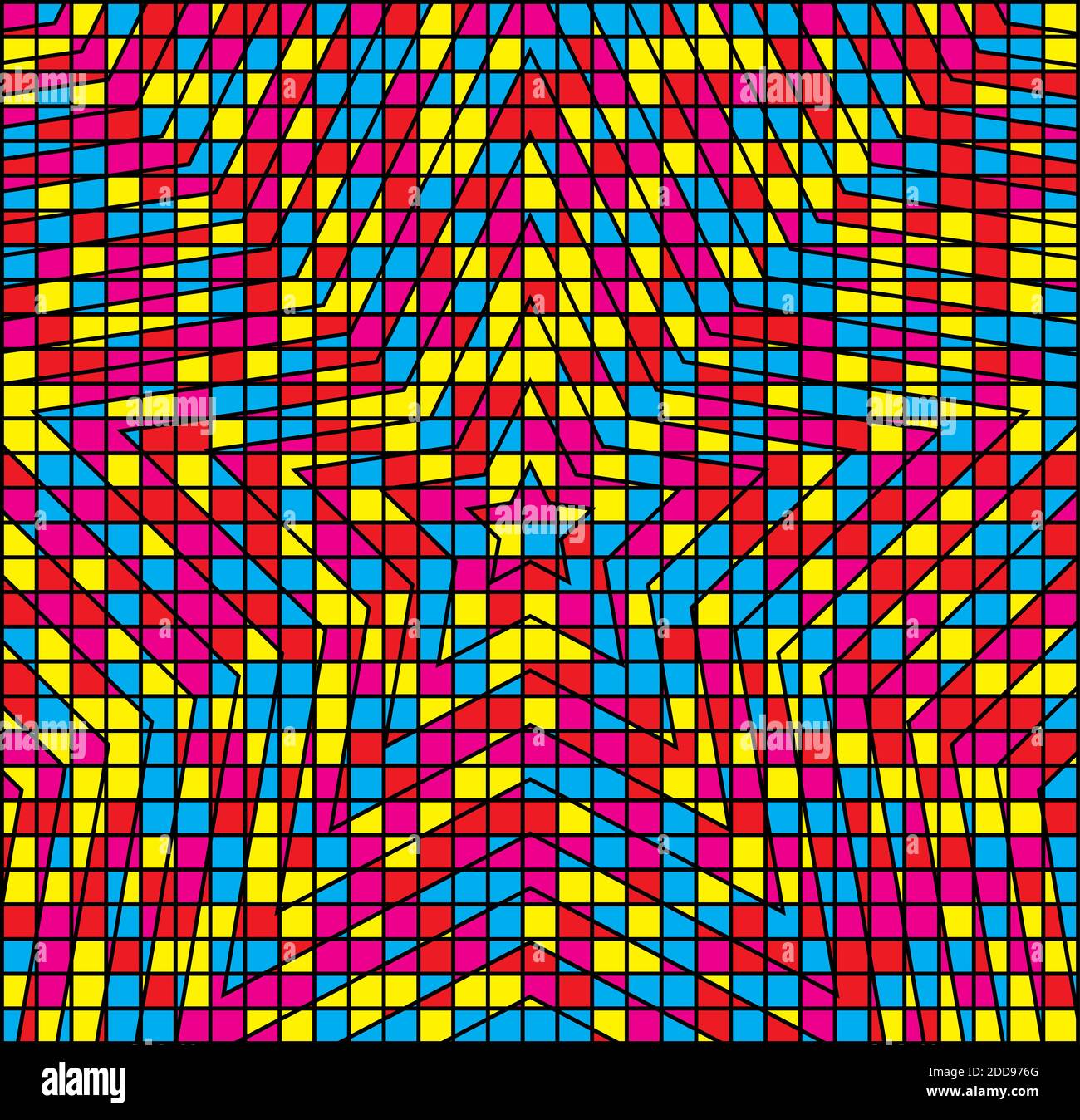 Abstract Multicolor Hypnotic Background. Illustration Stock Photo - Alamy