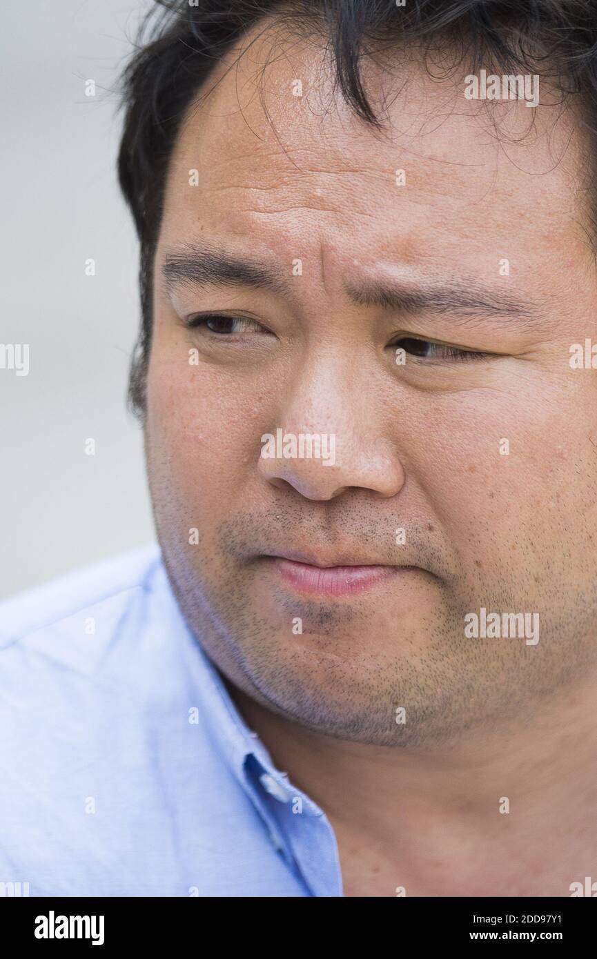 CEO of Deliver Will Shu leaves Elysee Palace in Paris, France, on May ...