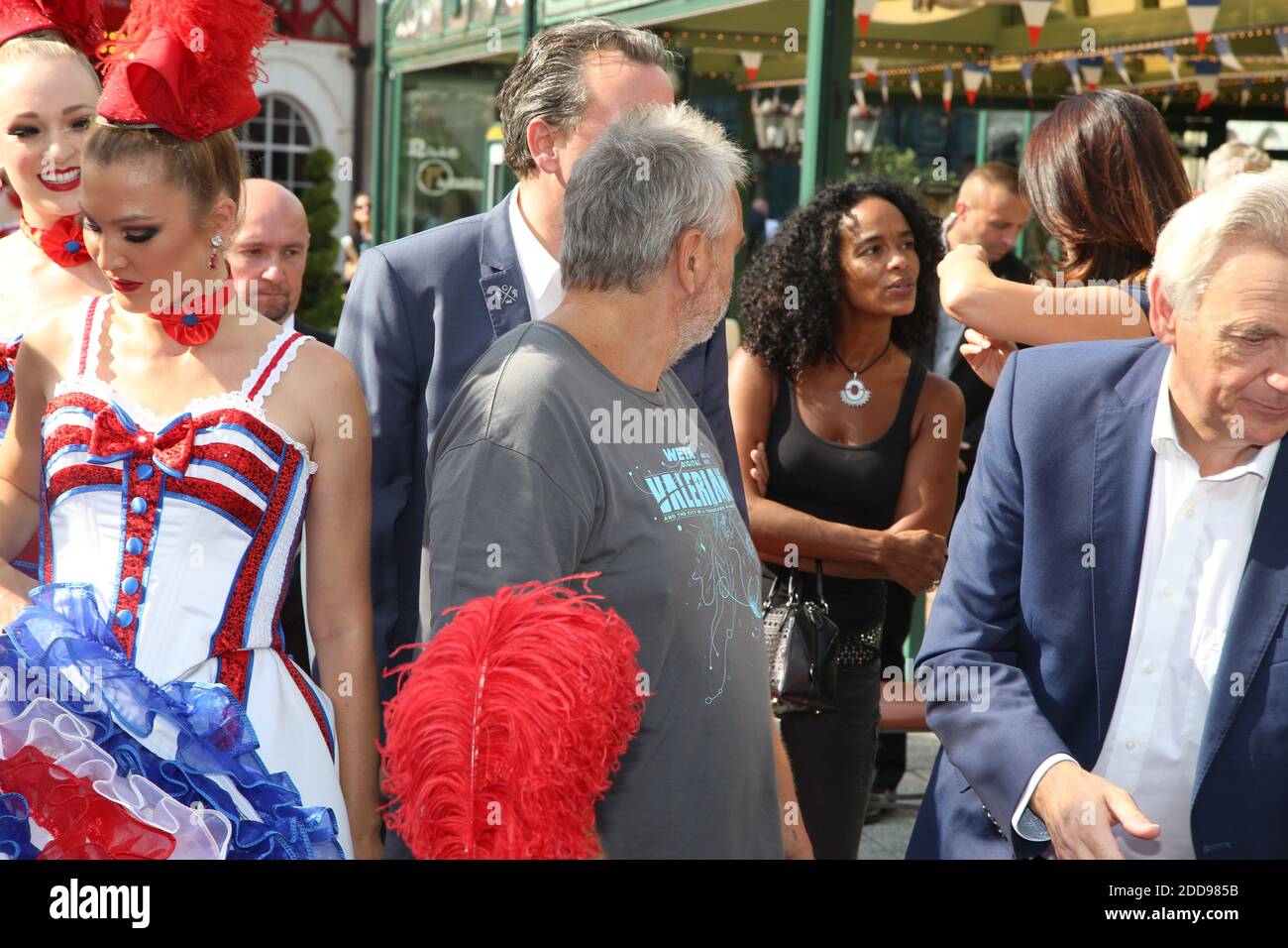 Luc Besson and his wife Virginie Besson-Silla attending Eurosat ...