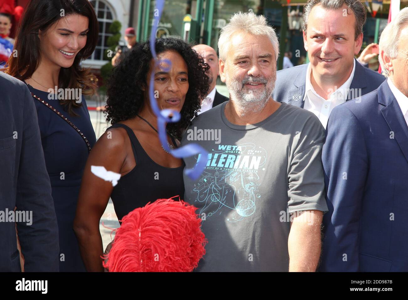 Luc Besson and his wife Virginie Besson-Silla attending Eurosat ...