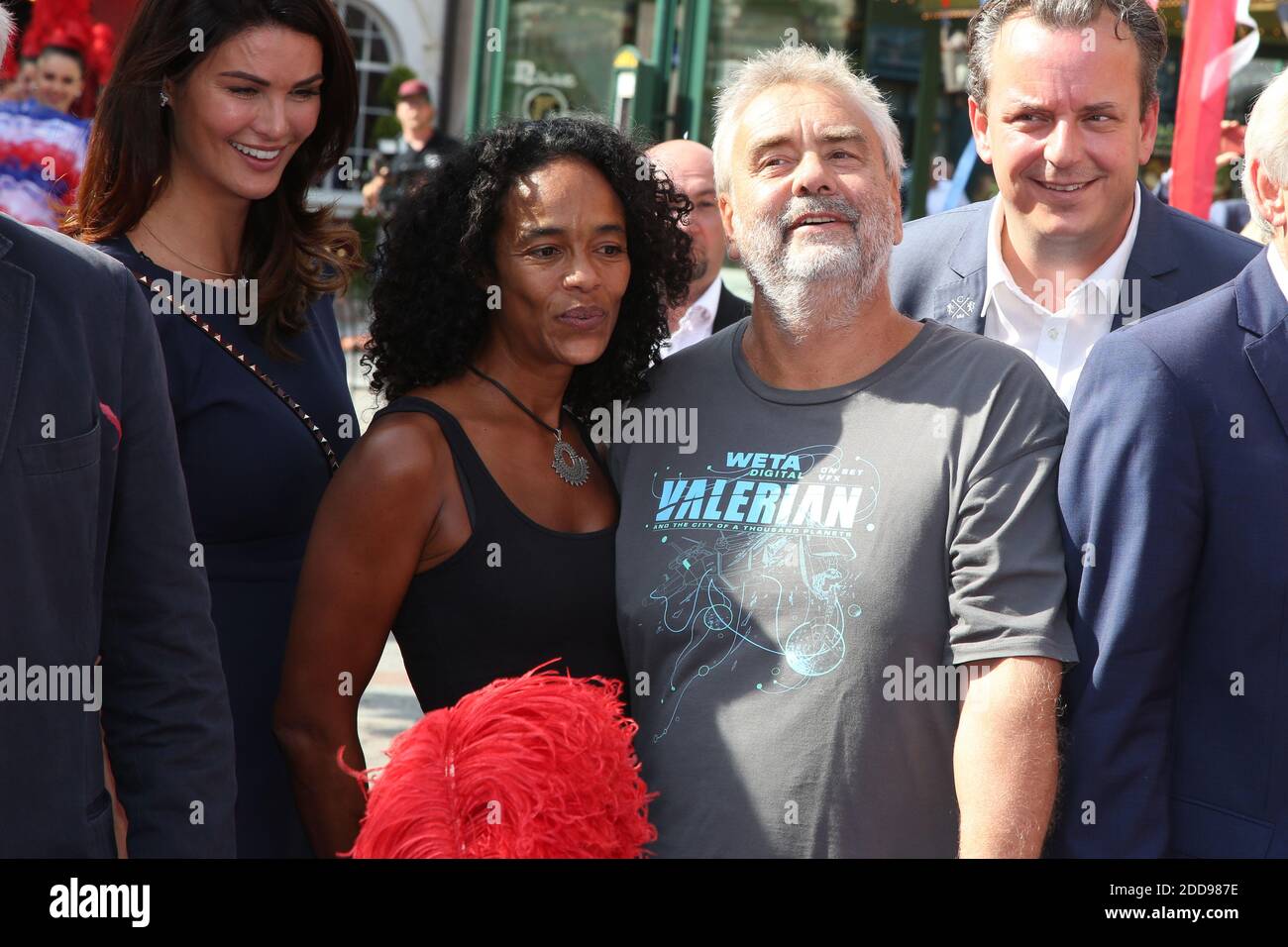 Luc Besson and his wife Virginie Besson-Silla attending Eurosat ...