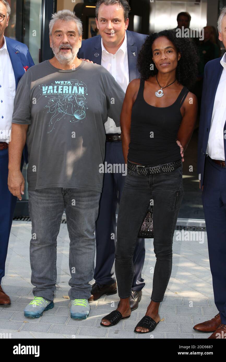 Luc Besson and his wife Virginie Besson-Silla attending Eurosat ...