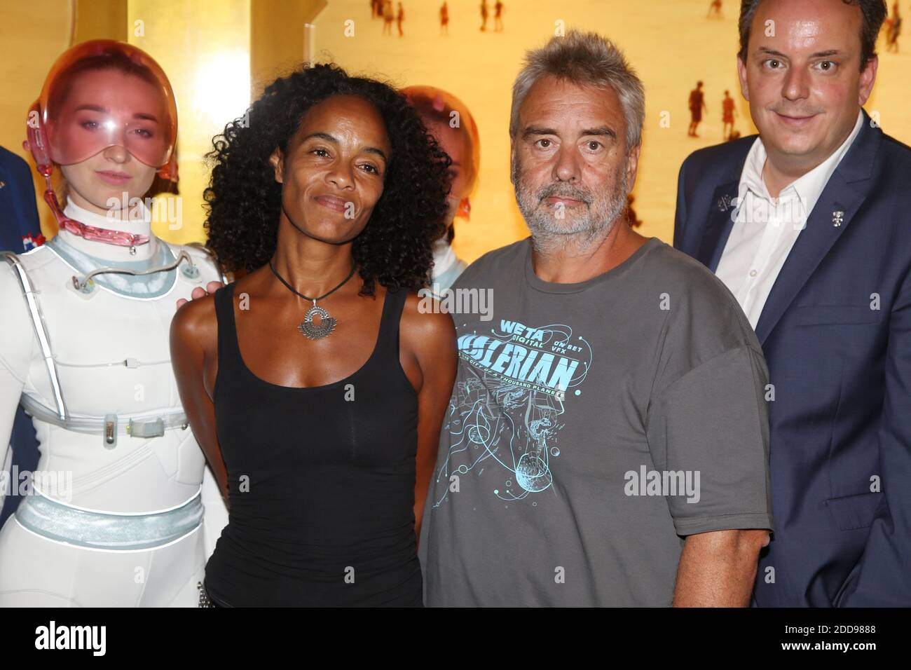 Luc Besson and his wife Virginie Besson-Silla attending Eurosat ...
