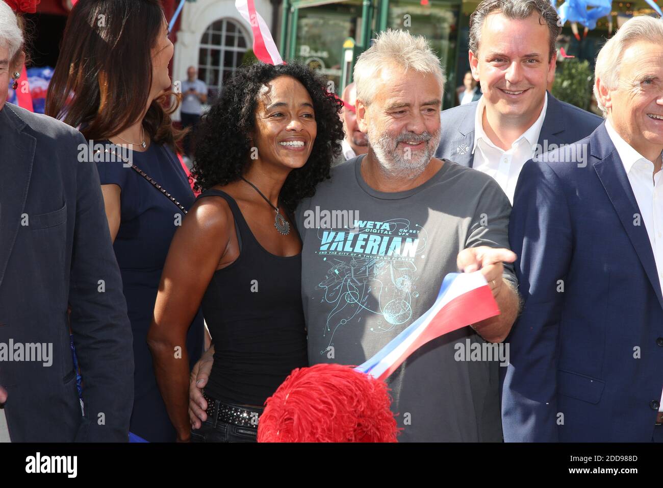 Luc Besson and his wife Virginie Besson-Silla attending Eurosat ...