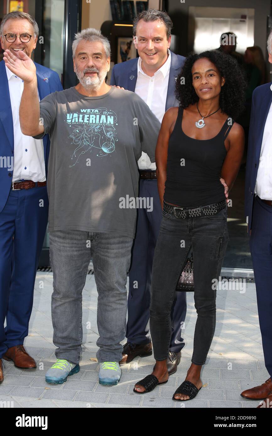 Luc Besson and his wife Virginie Besson-Silla attending Eurosat ...