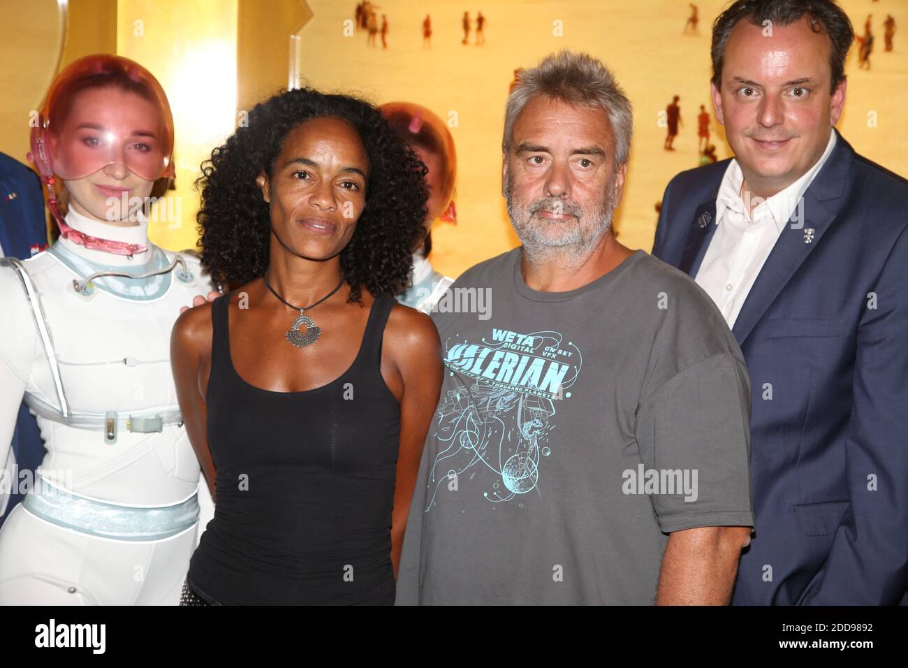 Luc Besson and his wife Virginie Besson-Silla attending Eurosat ...