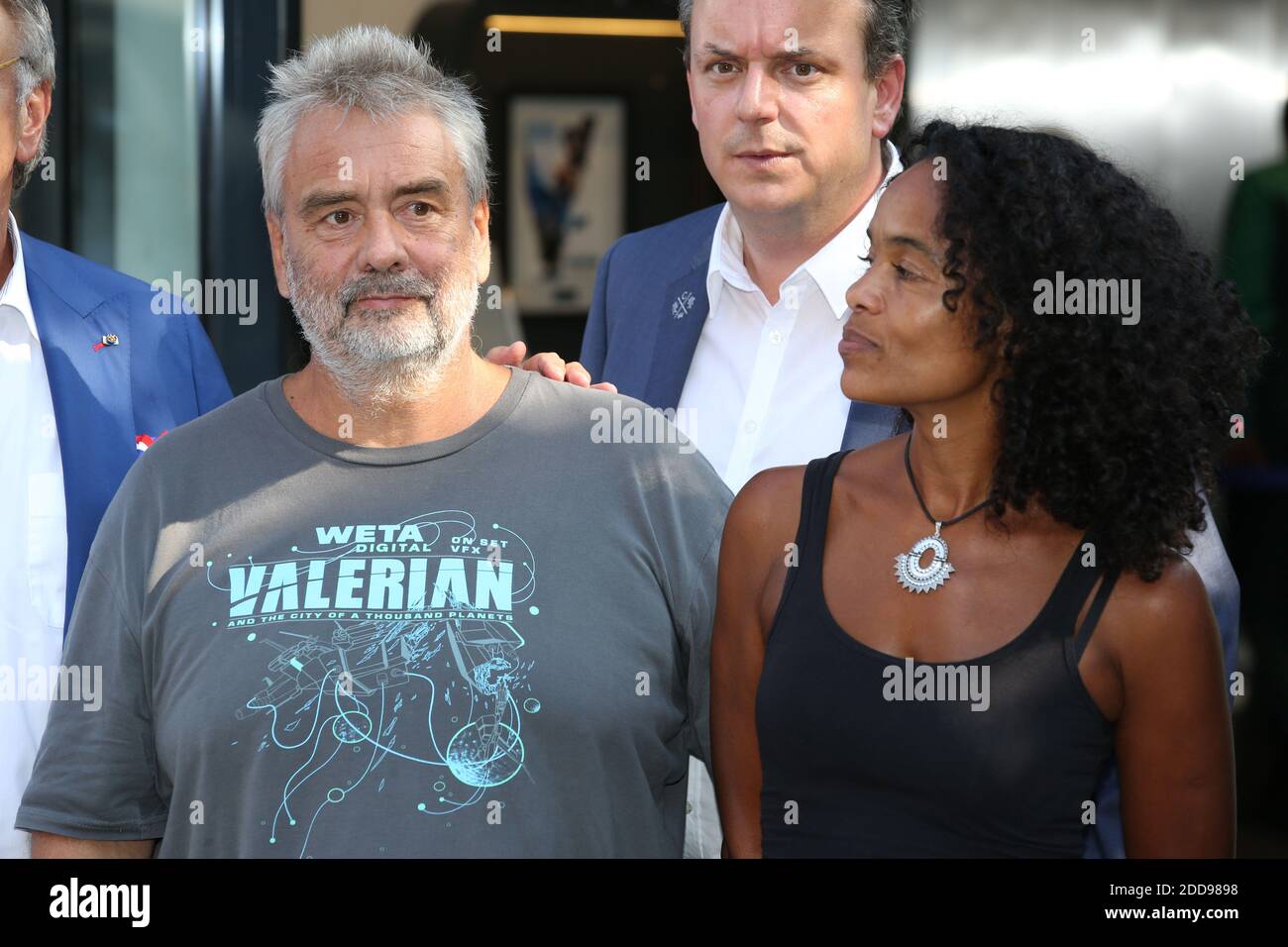 Luc Besson and his wife Virginie Besson-Silla attending Eurosat ...