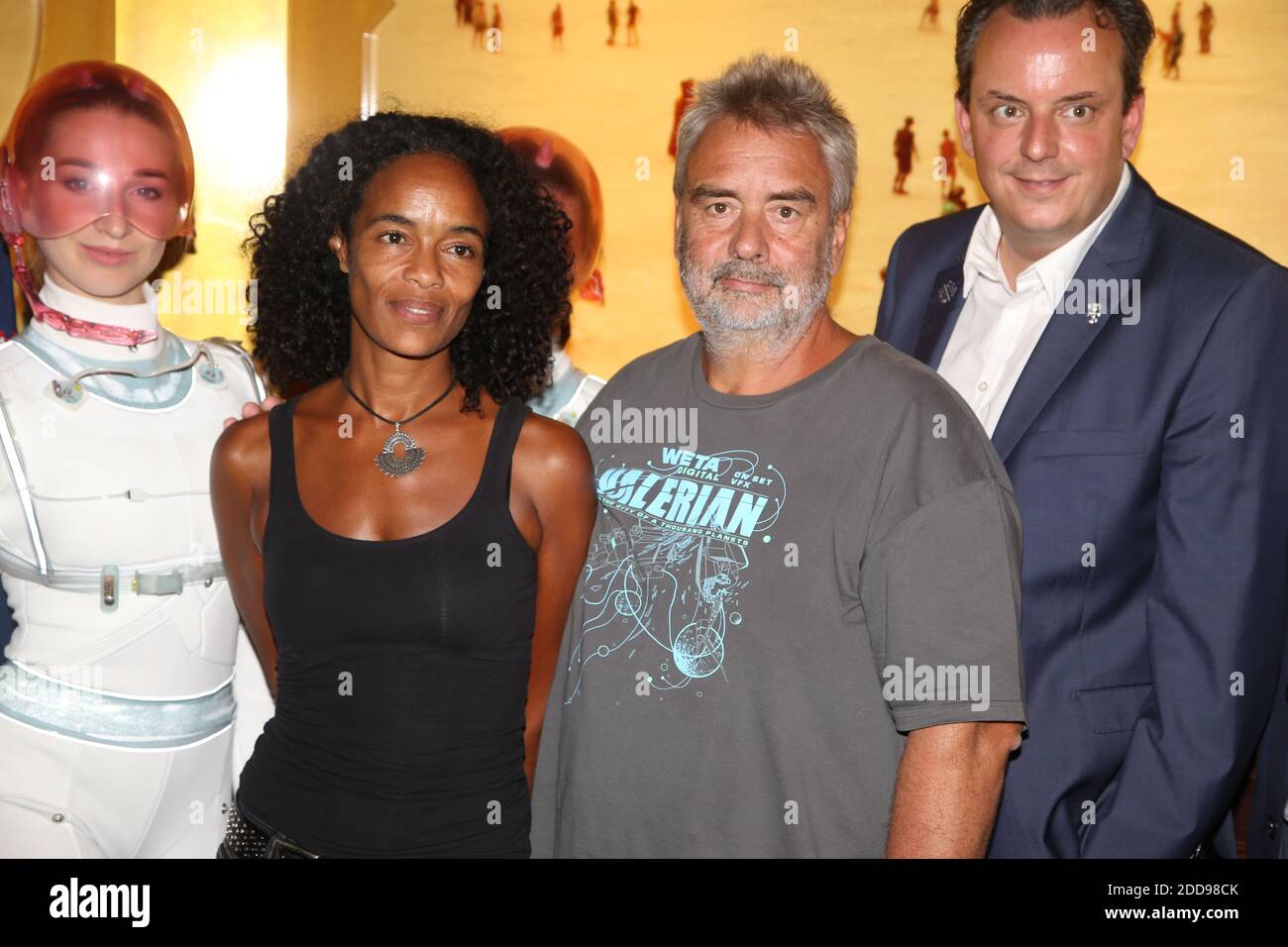 Luc Besson and his wife Virginie Besson-Silla attending Eurosat ...