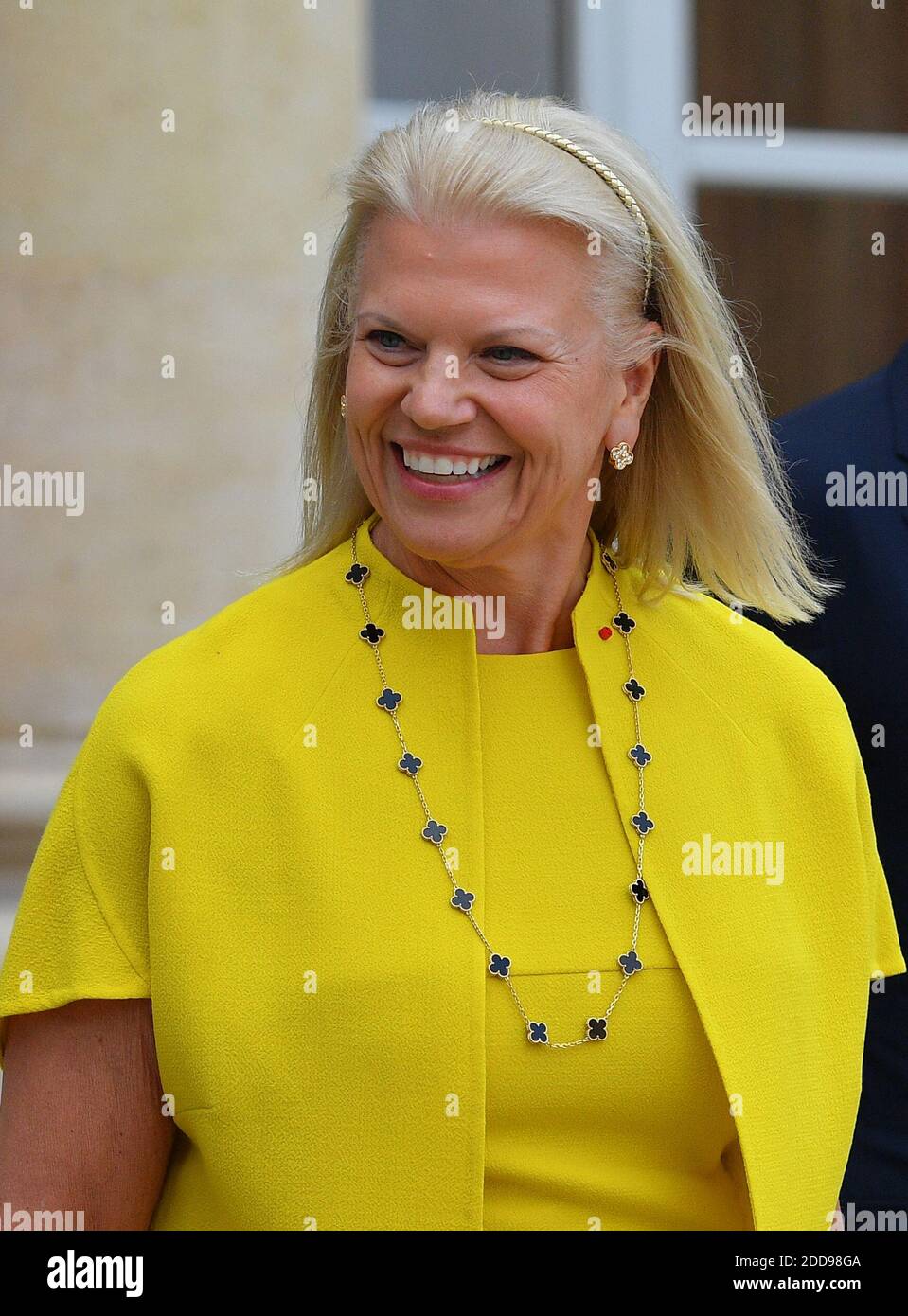 IBM President and CEO Virginia Rometty leaves the "Tech for Good ...