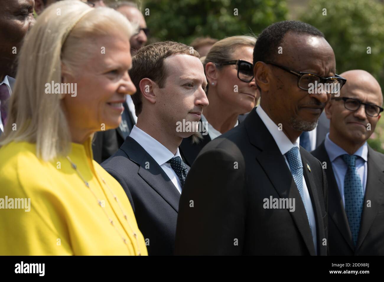 Virginia Rometty, Mark Zuckerberg and Paul Kagame doing a family ...