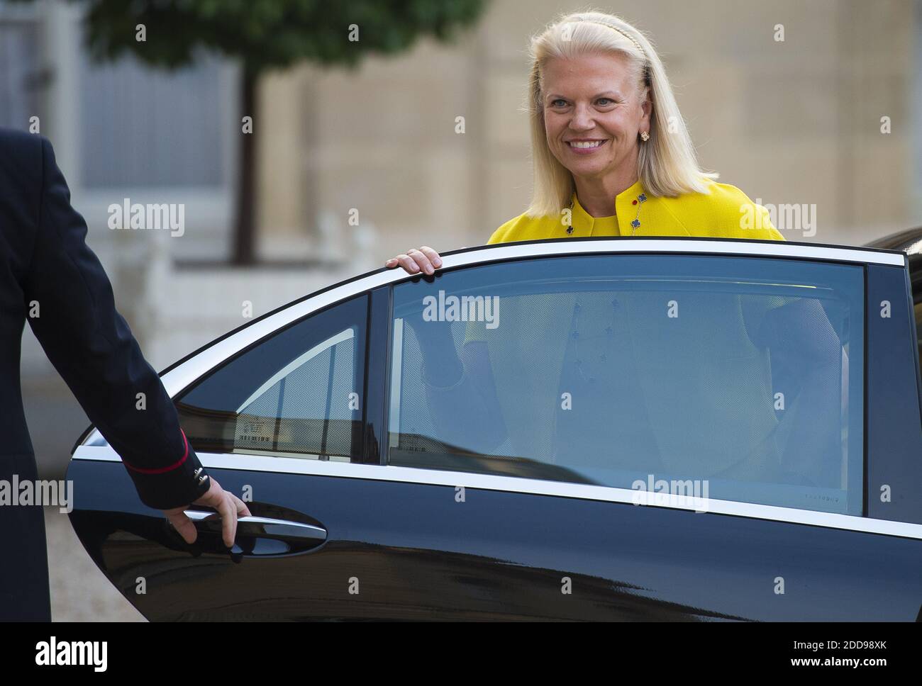 IBM CEO Virginia Rometty leaves Elysee Palace in Paris, France, on May ...