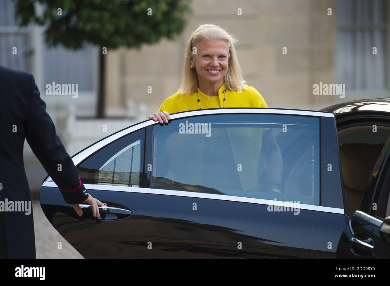 IBM CEO Virginia Rometty leaves Elysee Palace in Paris, France, on May ...