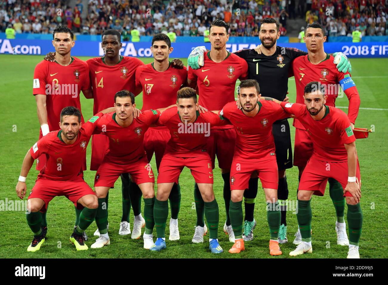 Team of Portugal - standing from left: Pepe-- William Carvalho ...