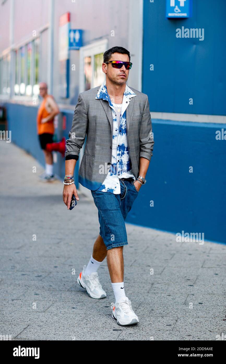 Street style, Alex Badia arriving at John Elliott spring summer 2019 ...