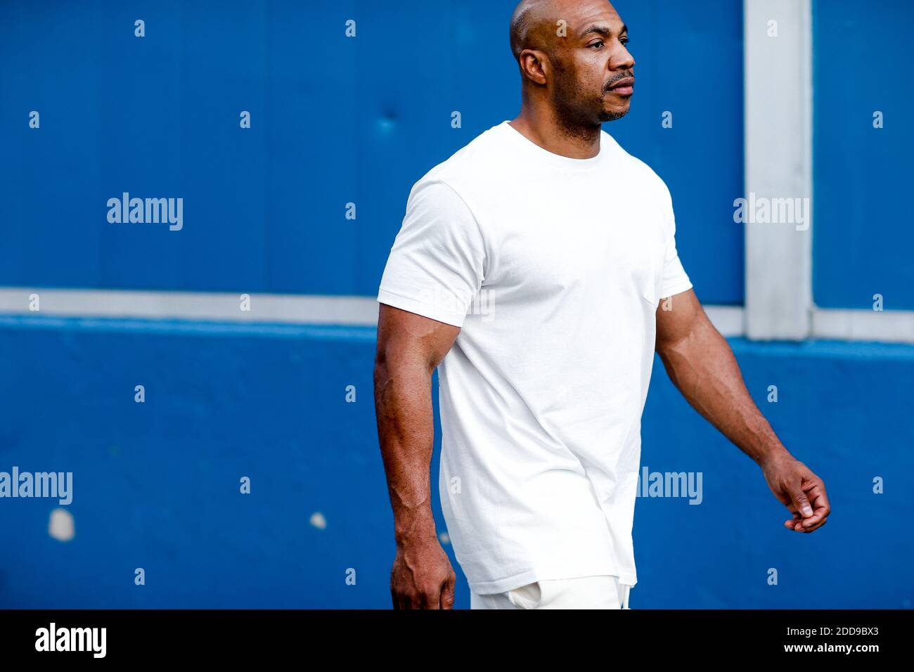 Street style, Kareem Biggs Burke arriving at John Elliott spring summer ...