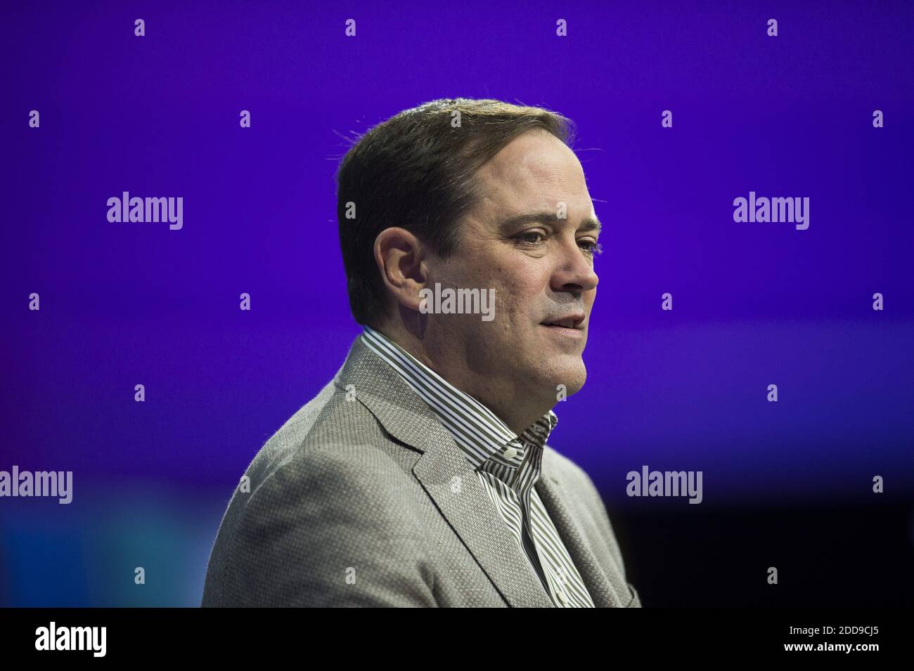 Cisco CEO Chuck Robbins delivers a speech at the VivaTech (Viva ...