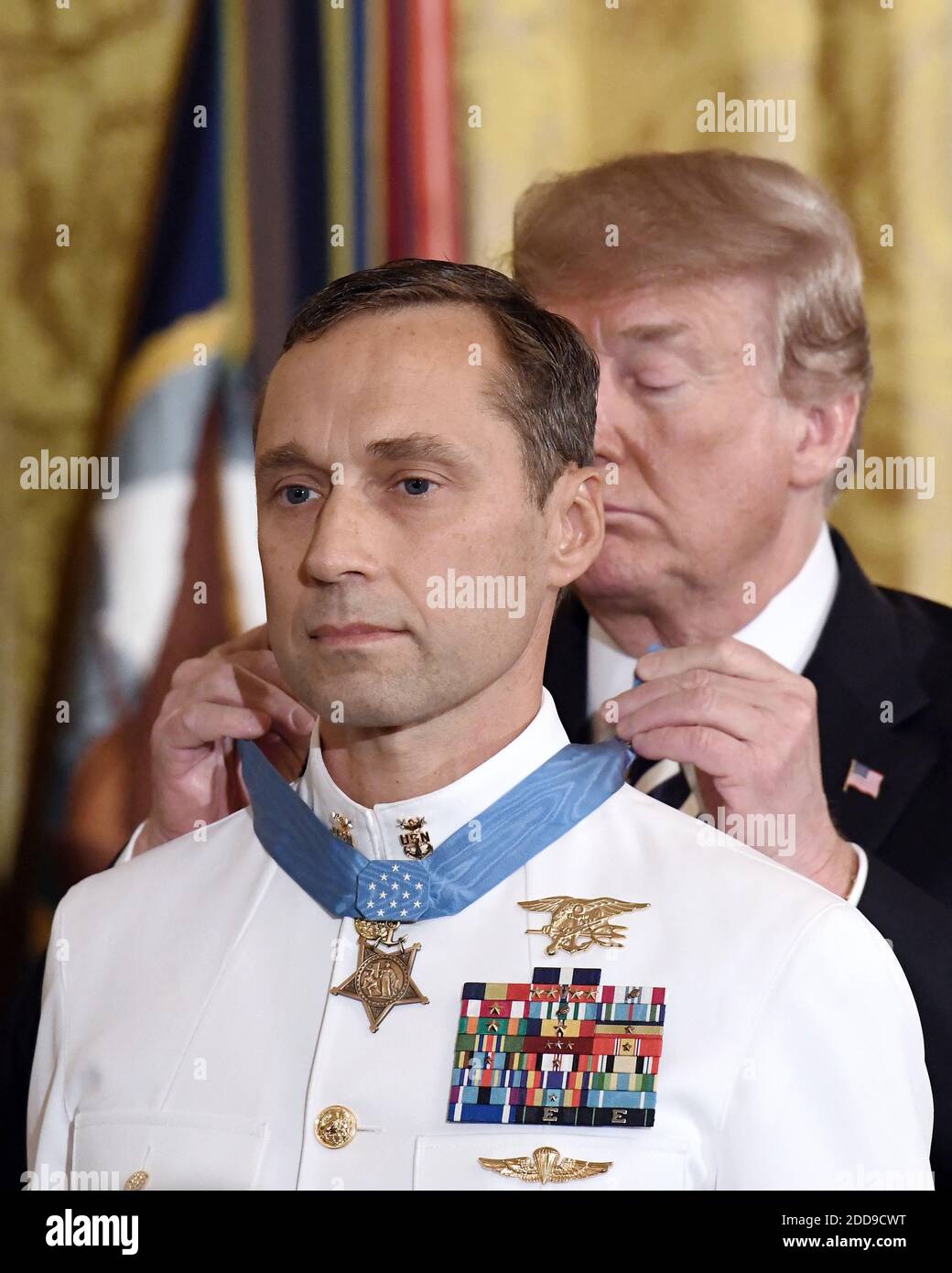 President Donald Trump awards the Medal of Honor to retired Master ...