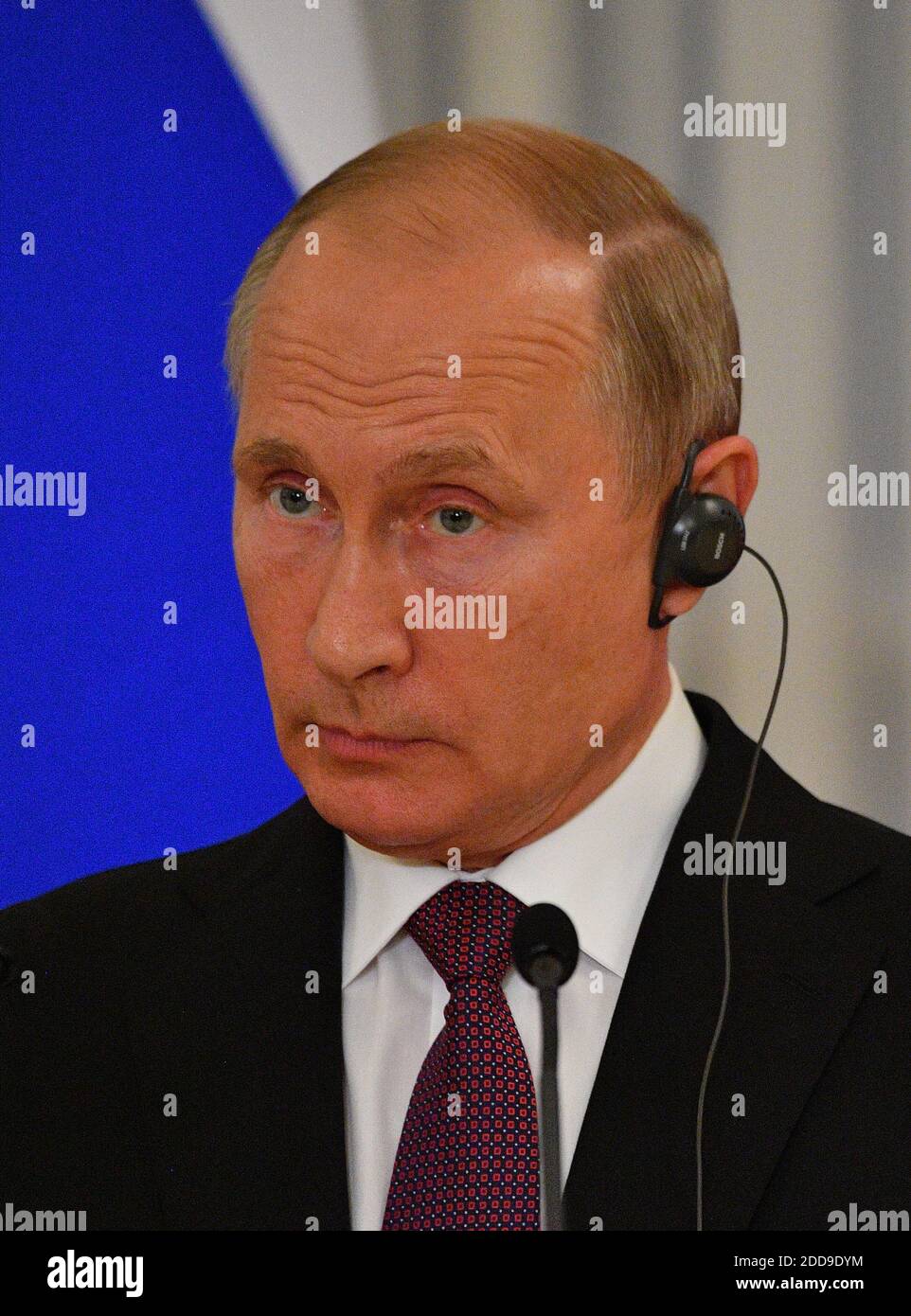 Russian President Vladimir Putin holds a joint press conference with ...