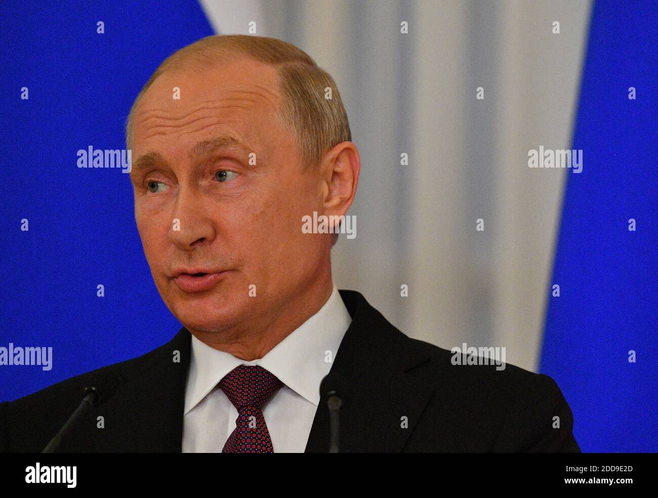 Russian President Vladimir Putin holds a joint press conference with ...