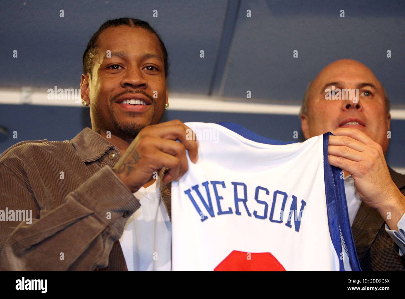 NO FILM, NO VIDEO, NO TV, NO DOCUMENTARY - Allen Iverson, left, and ...