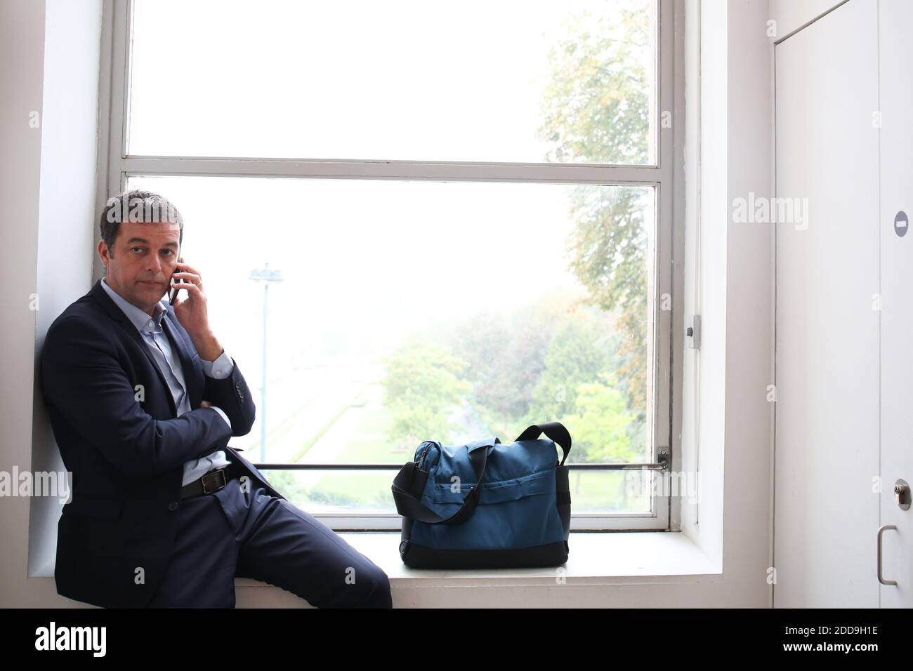 Abbe Pierre Foundation President Christophe Robert during the launch of ...