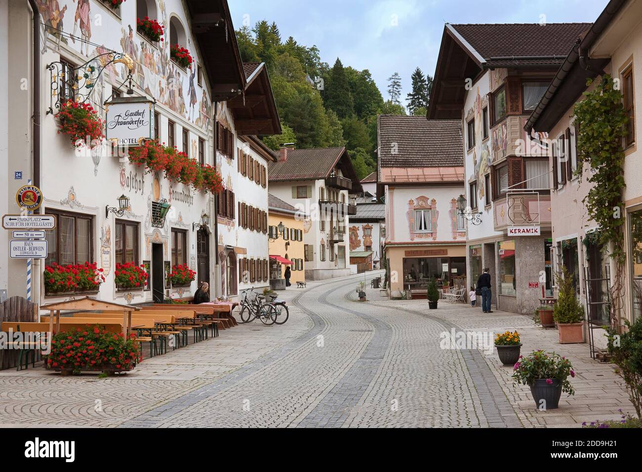 Ludwigstrasse, Pedestrian Street, Partenkirchen, Garmisch-Partenkirchen ...