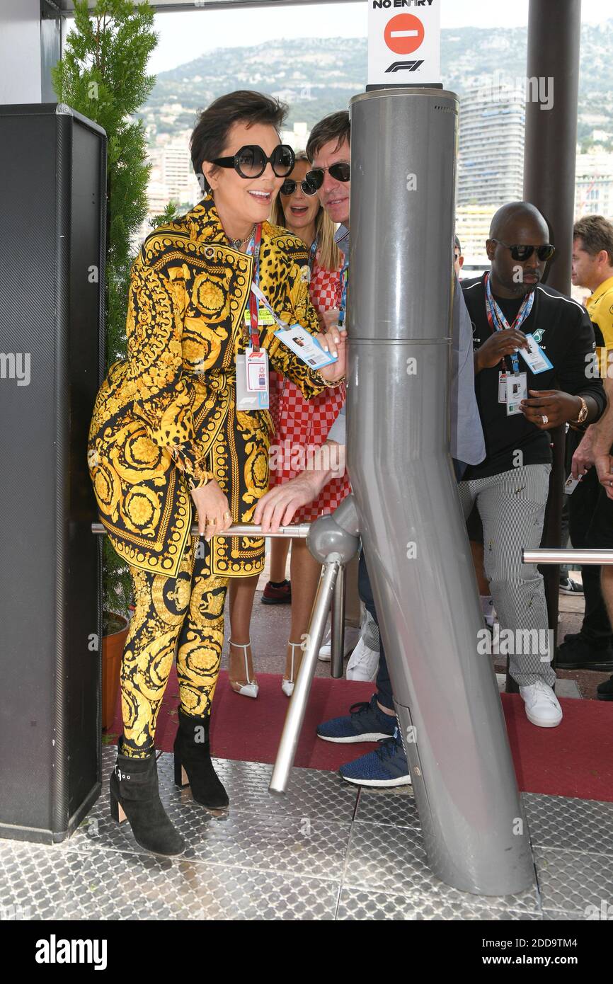 Kris Jenner attends the Formula 1 Grand Prix de Monaco on May 27, 2018 ...