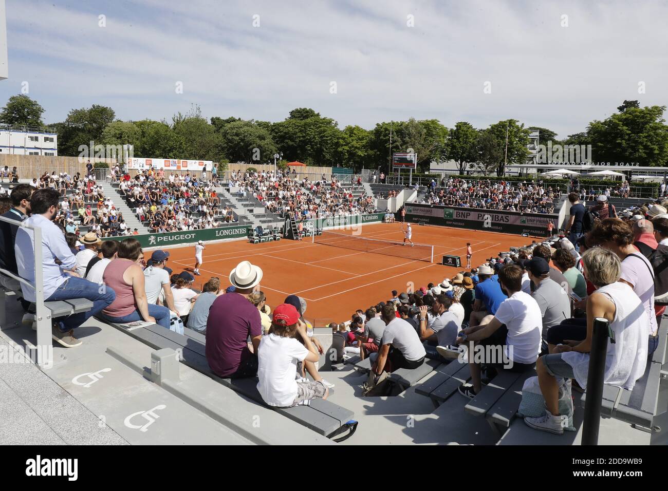 Illustration of the French Tennis Open 2018, in the Roland-Garros ...
