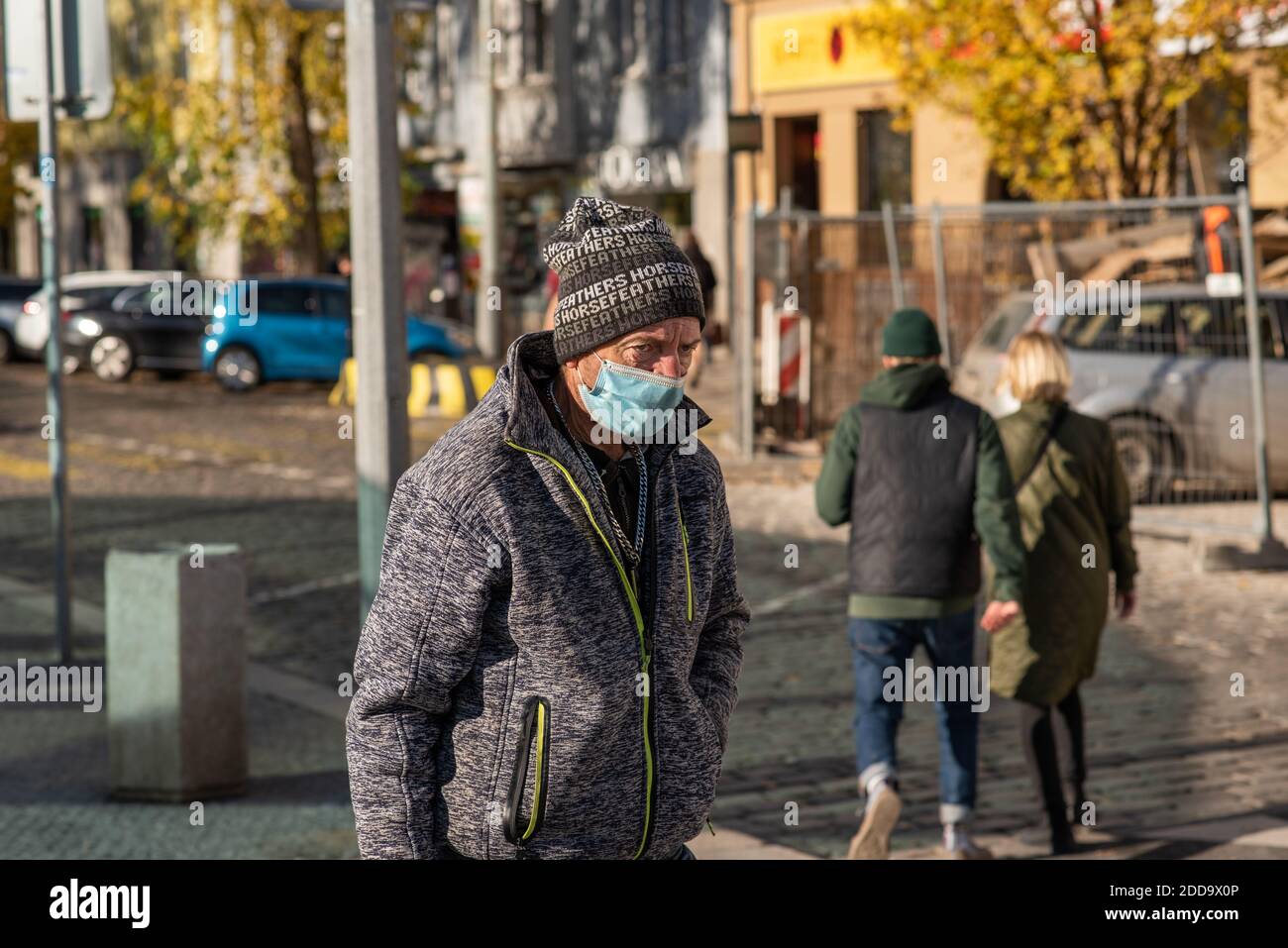 Homeless man in prague hi-res stock photography and images - Alamy