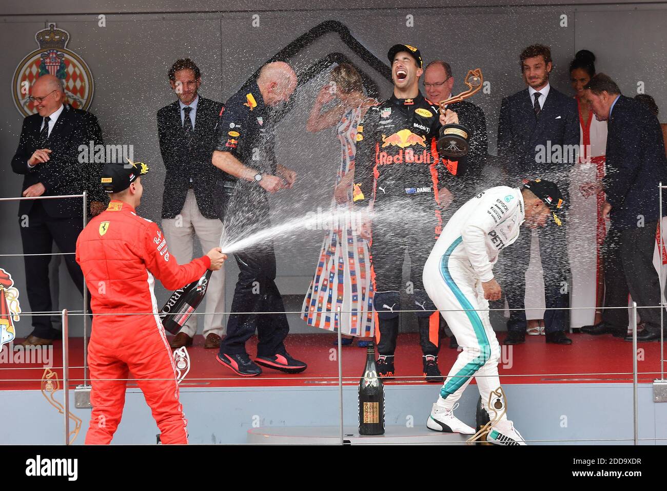 Race winner Daniel Ricciardo of Australia and Red Bull Racing ...