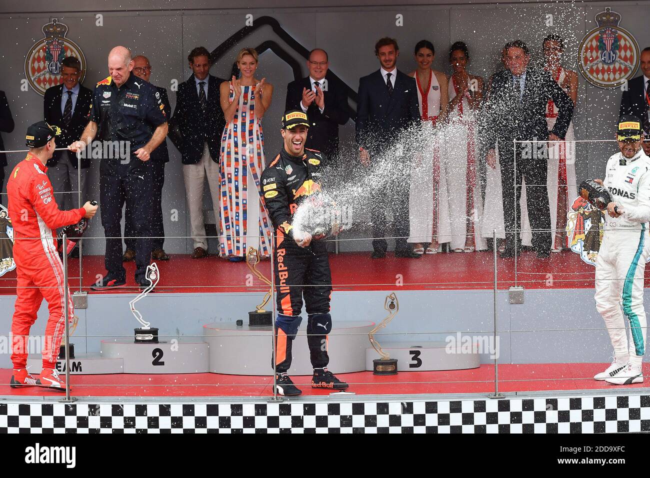 Race winner Daniel Ricciardo of Australia and Red Bull Racing ...