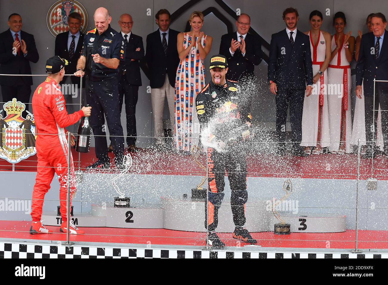 Race winner Daniel Ricciardo of Australia and Red Bull Racing ...