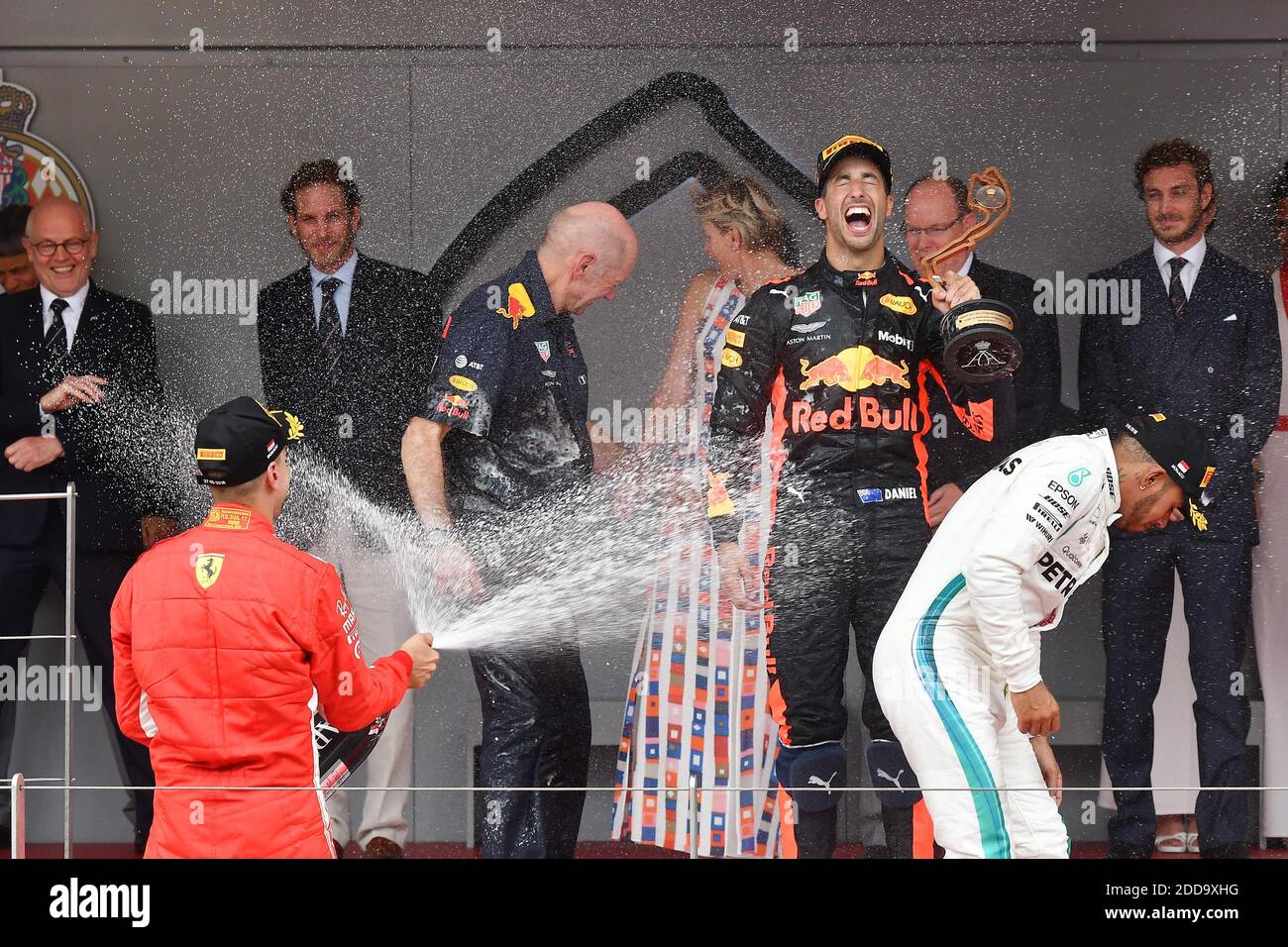 Race winner Daniel Ricciardo of Australia and Red Bull Racing ...