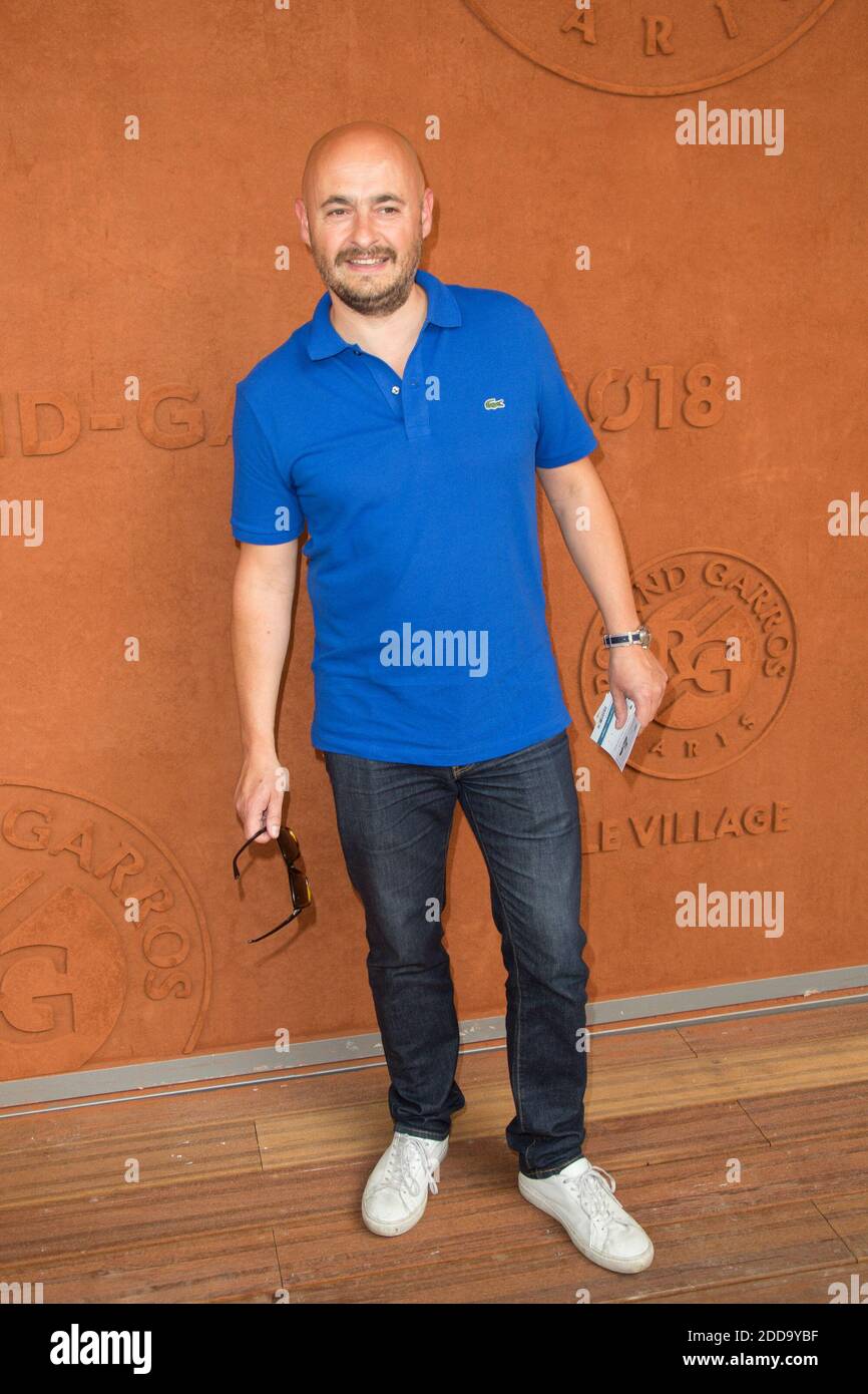 Nicolas Charlet at the Village during French Tennis Open at Roland ...