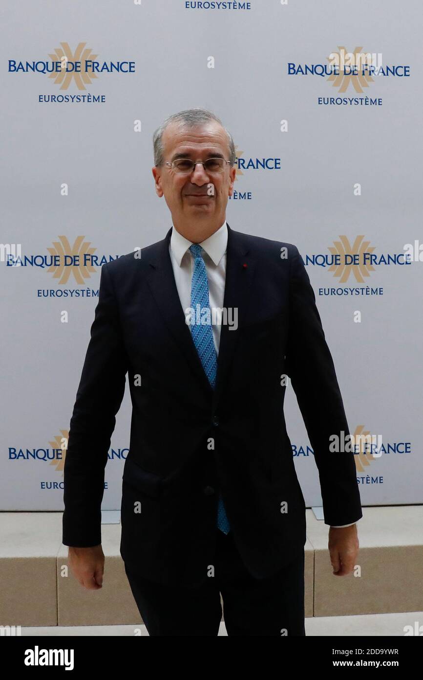 Governor of Banque de France, Francois Villeroy de Galhau during a ...