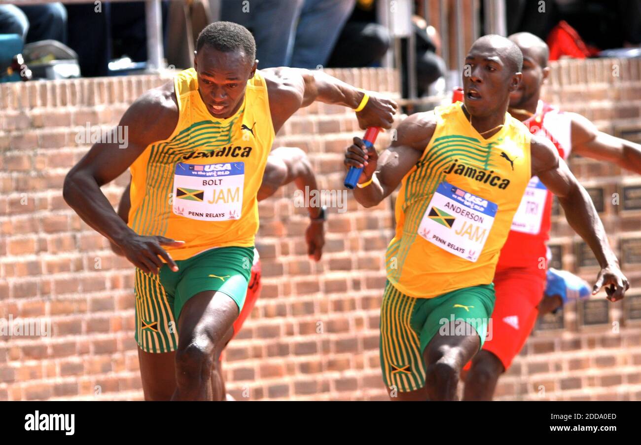 Usain bolt 4x100 meter hi-res stock photography and images - Alamy