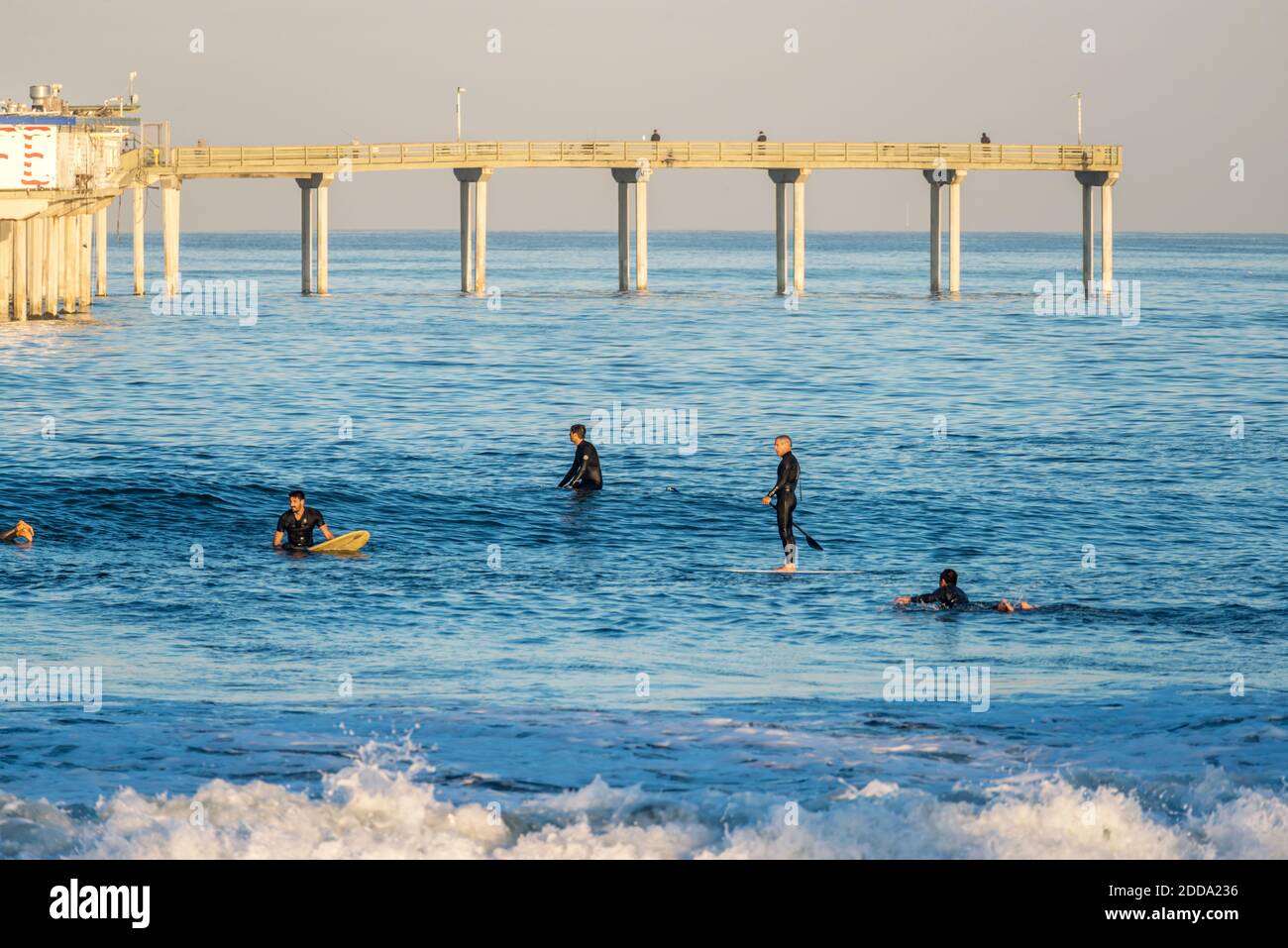 Coastal scene on an October morning from Ocean Beach. San Diego, CA ...